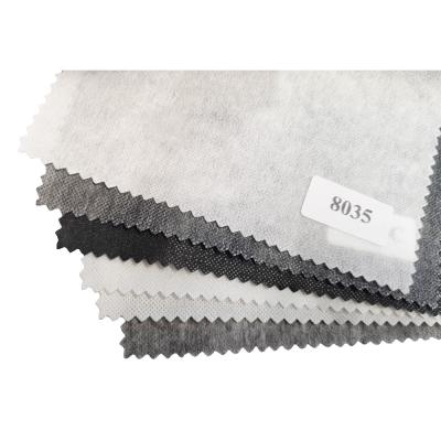 China Polyester Interlining for Clothing Accessory in Black White and Gray Width 15-150cm for sale