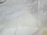 China 20gsm-120gsm White Baby Clothing Embroidery Backing Manufactured by GAOXIN Manufactory for sale