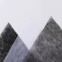China Non Woven Satin Interlining For Wrap Knit Within White Black Gray for sale