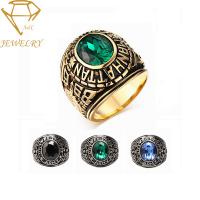 China Male Silver Graduation Customized Class Rings for sale