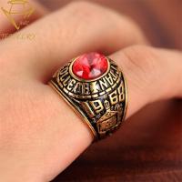 China Steel Metal Gold Navy Men Custom Military Rings for sale