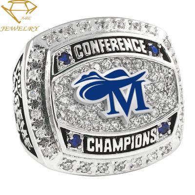 China Stainless steel 316L Custom Championship Ring Unique Sport Teams LOGO for sale