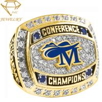 China Stainless steel 316L Custom Championship Ring Unique Sport Teams LOGO for sale