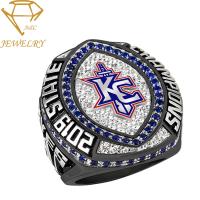 China 18k 24k gold plating Custom Championship Ring For Men Football Sport for sale