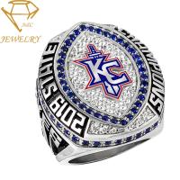 China 18k 24k gold plating Custom Championship Ring For Men Football Sport for sale