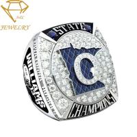 China Personalized Custom Football Championship Rings With Player Name for sale