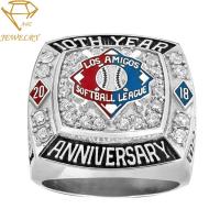 China Personalized Custom Football Championship Rings With Player Name for sale