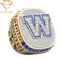 China Personalized Custom Football Championship Rings With Player Name for sale