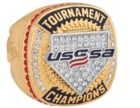 China Custom Youth Baseball Championship Rings USSSA Finalist Rings, Runner up Rings, Champions Rings for sale