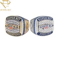 China Custom Youth Baseball Championship Rings USSSA Finalist Rings, Runner up Rings, Champions Rings for sale