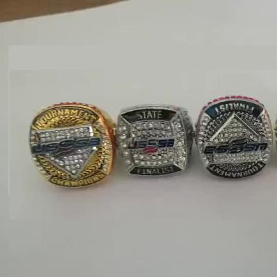 China Baseball State USSSA Custom Championship Ring for sale