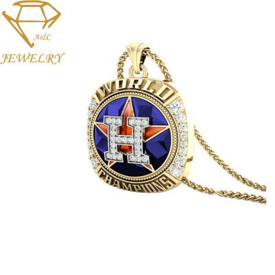 China Steel Embossed Sports Awards Championship Pendants Necklace for sale