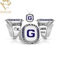 China Deep Engraved Football Championship Pendant Necklaces for sale