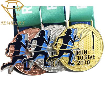 China Marathon Sports Custom Medals Online for sale