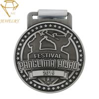 China Sports Enameled Medallions Custom Marathon Medals for sale