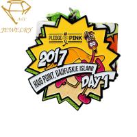 China Steel Anniversary Soft Enameled Championship Medals for sale