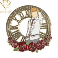 China Souvenirs Iron 3mm Thickness Soft Enamel Lapel Pins for sale