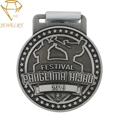 China Antique Silver Taekwondo World Athletics Championships Medals for sale