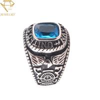 China Stainless Steel Army US Custom Military Rings for sale