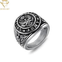 China Stainless Gold Custom Army Military Rings for sale