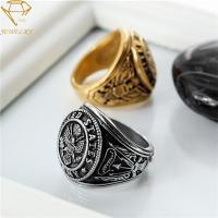 China Stainless Gold Custom Army Military Rings for sale