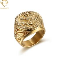 China Army Stainless Steel PVD 24k Custom Military Rings for sale