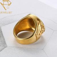 China Army Stainless Steel PVD 24k Custom Military Rings for sale