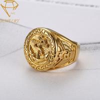 China Army Stainless Steel PVD 24k Custom Military Rings for sale