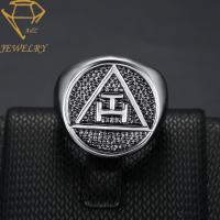 China 316L Stainless Steel Vintage Silver Signet Ring for sale