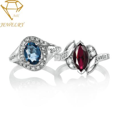 China Steel College Ring Design For Ladies for sale