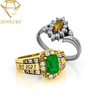 China Steel College Ring Design For Ladies for sale