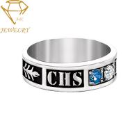 China 316L Stainless Steel Custom Made Class Rings for sale