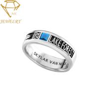 China 316L Stainless Steel Custom Made Class Rings for sale