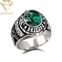 China Junior High School 18k College Graduation Class Rings for sale