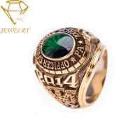 China Junior High School 18k College Graduation Class Rings for sale