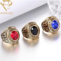 China Junior High School 18k College Graduation Class Rings for sale