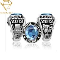 China Silver Custom Mens Class Ring for sale