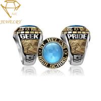 China Silver Custom Mens Class Ring for sale
