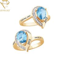 China Unique College Graduation Class Rings For Women for sale