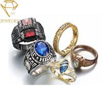 China Stainless Steel High School Womens Class Rings for sale