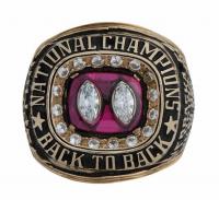 China Gold plating Alabama football national championship rings men's custom sports jewelry made in china for sale