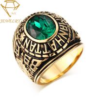 China AAA CZ Vintage Custom University Rings for sale