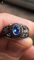 China Deep Engraved Stainless Steel Mens Class Rings for sale
