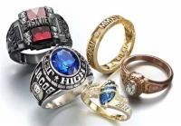 China Deep Engraved Stainless Steel Mens Class Rings for sale