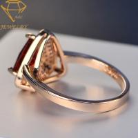 China Diamond Engagement Women 18k Personalized Silver Ring for sale
