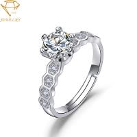 China Pave Diamonds Wedding Silver Ring With Name Engraved for sale