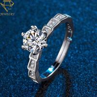 China Personalized 925 Silver Wedding Rings With Diamonds for sale