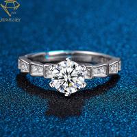 China Personalized 925 Silver Wedding Rings With Diamonds for sale