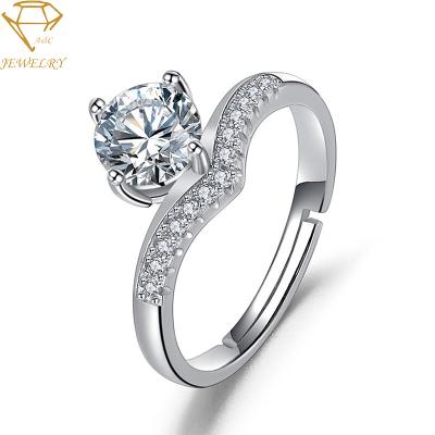 China Diamonds Personalized Silver Ring for sale