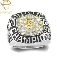 China Sports Custom Youth Football Championship Rings for sale